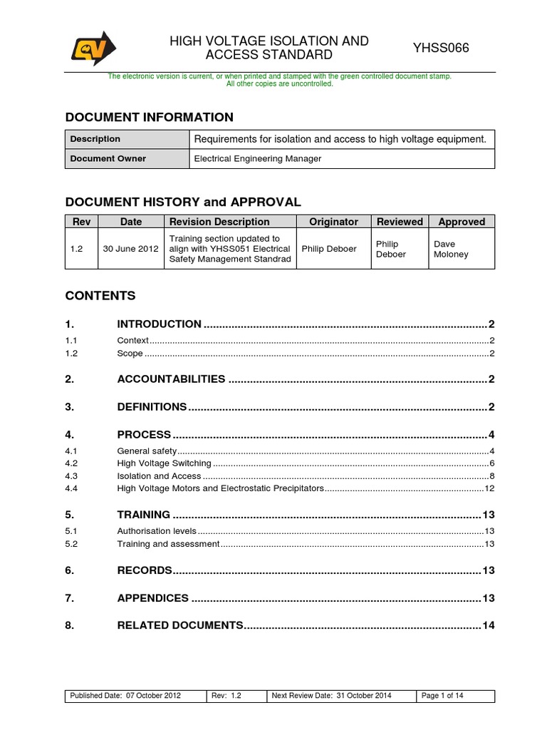 High Voltage Isolation | PDF | Electrical Substation | High Voltage