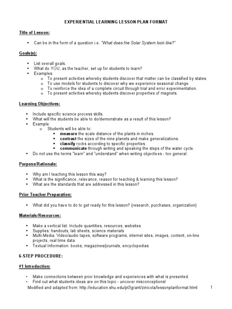 Des Lessonplan PDF Educational Assessment Learning