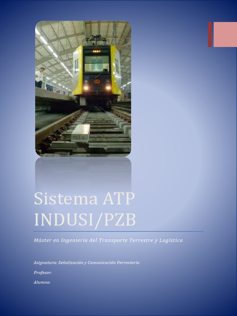 Sistema Atp Indusi-Pzb | PDF | Tren | Relé