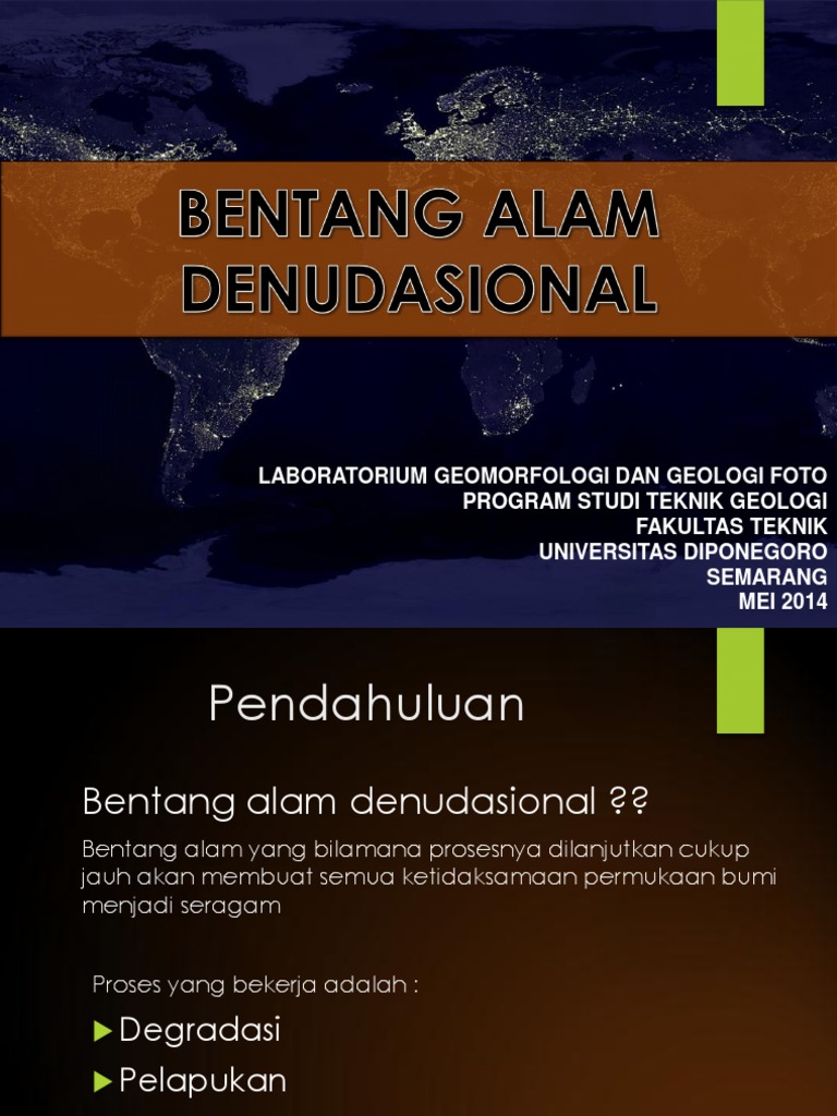 Bentang Alam Denudasional | PDF