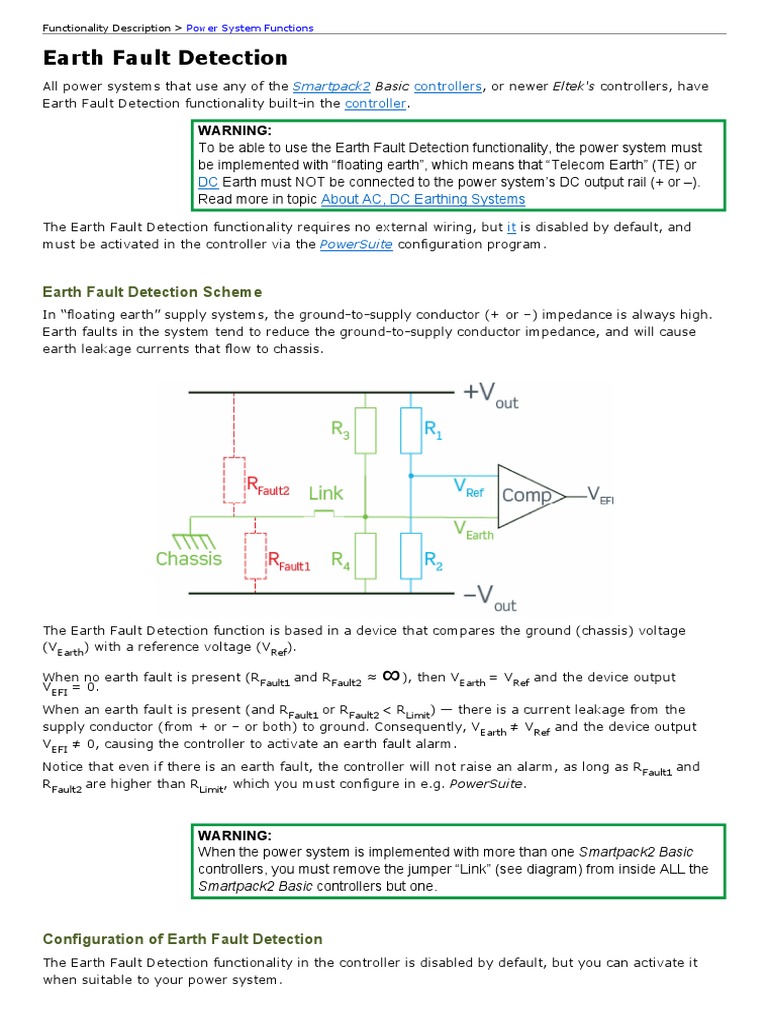 Earth Fault Detection | PDF | Electric Power System | Electronic ...