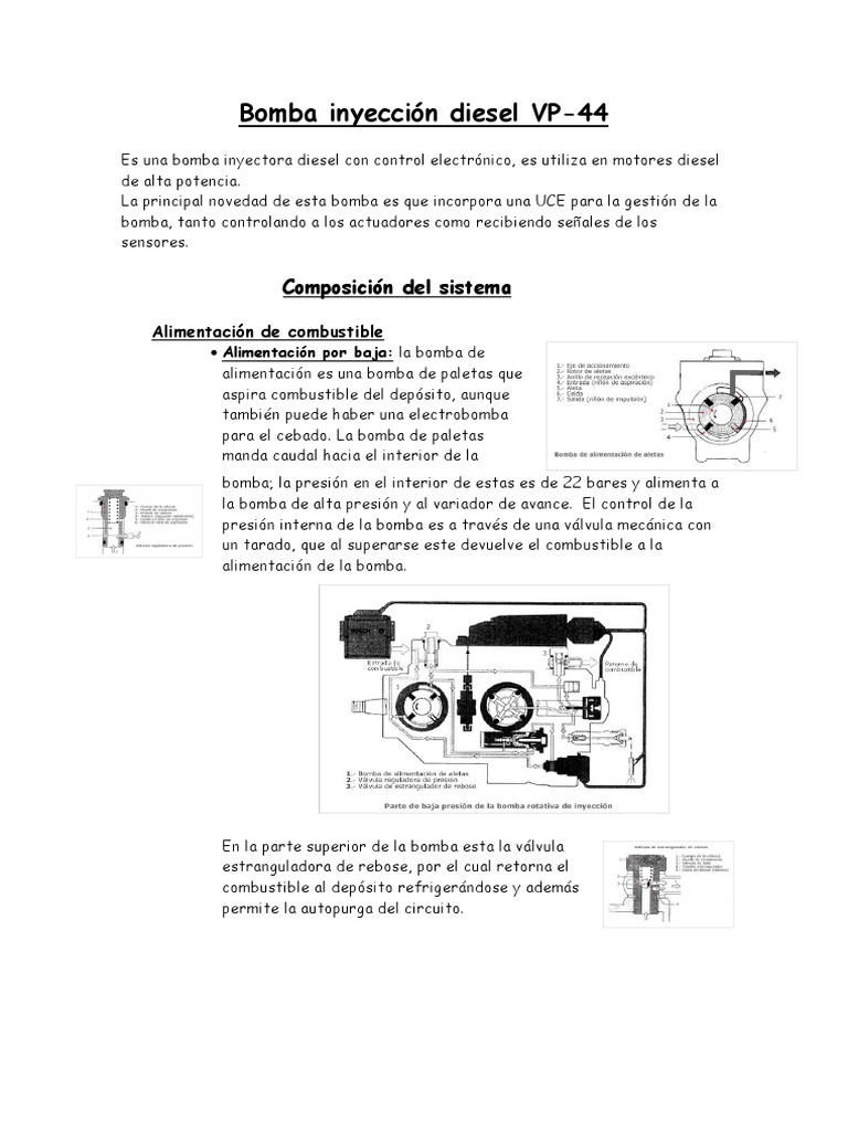 Diesel VP44 | PDF | Motor diesel | Bomba