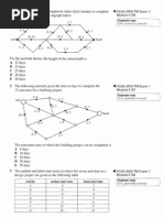 Example of Network Diagram Questions | PDF | Analysis | Applied Mathematics