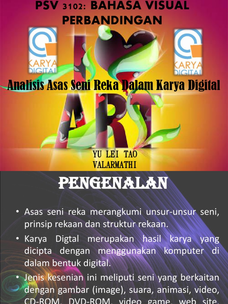 Analisis Asas Seni Reka Dalam Karya Digital | PDF
