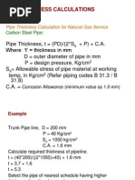 Hydrostatic Test Pressure Calculation | PDF