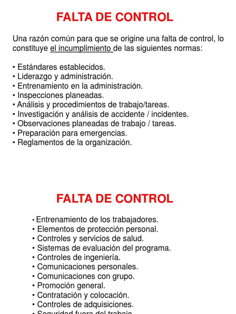 Falta de Control | PDF | Conceptos psicologicos | Cognición
