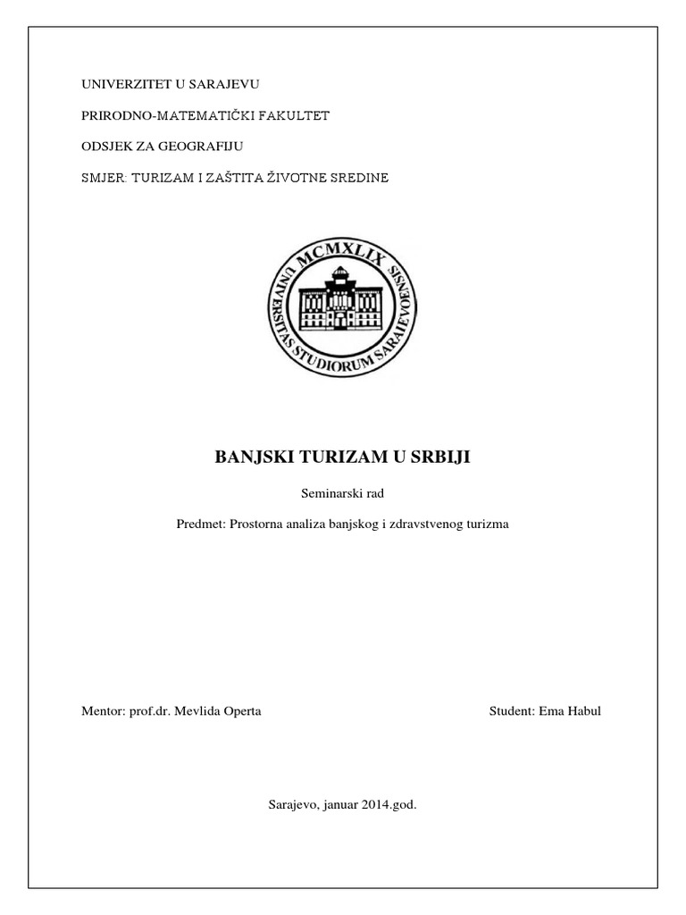 Banje U Srbiji | PDF