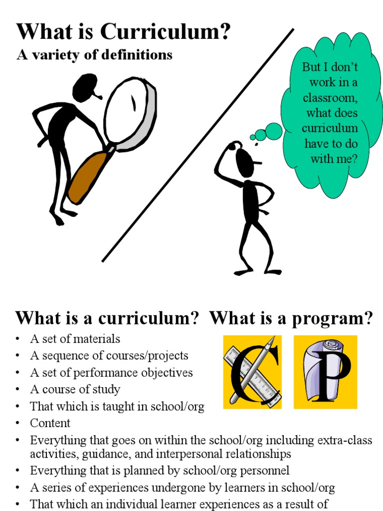 Understanding Curriculum Definitions | PDF | Curriculum | Educational ...