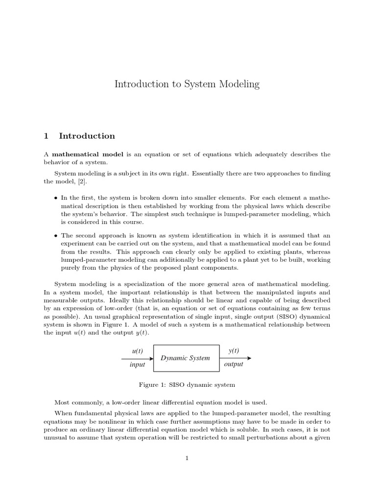 Chap 1 | PDF | Nonlinear System | Laplace Transform