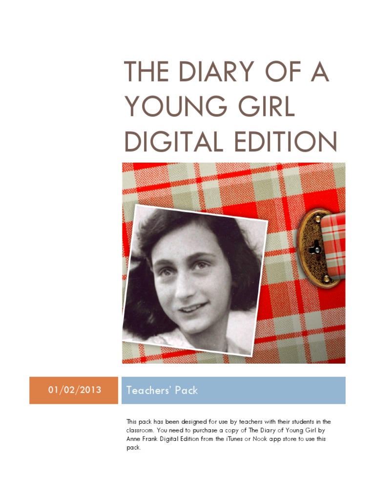 Anne Frank Digital Edition Teachers Pack | PDF | Foreign Language Studies