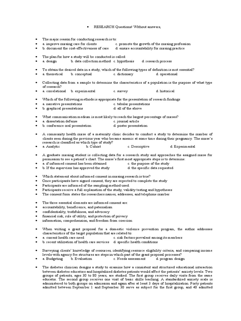 Nursing Research | PDF | Scientific Method | Academic Discipline ...