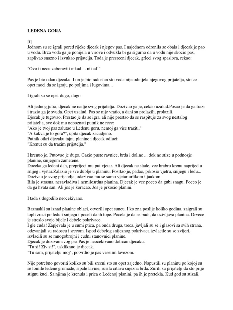 Ledena Gora | PDF