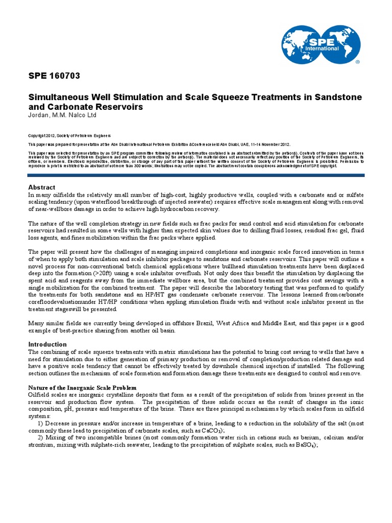 SPE 160703 Simultaneous Well Stimulation and Scale Squeeze Treatments ...