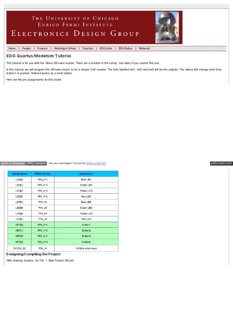 Altera Quartus Tutorial | PDF | Library (Computing) | Portable Document ...