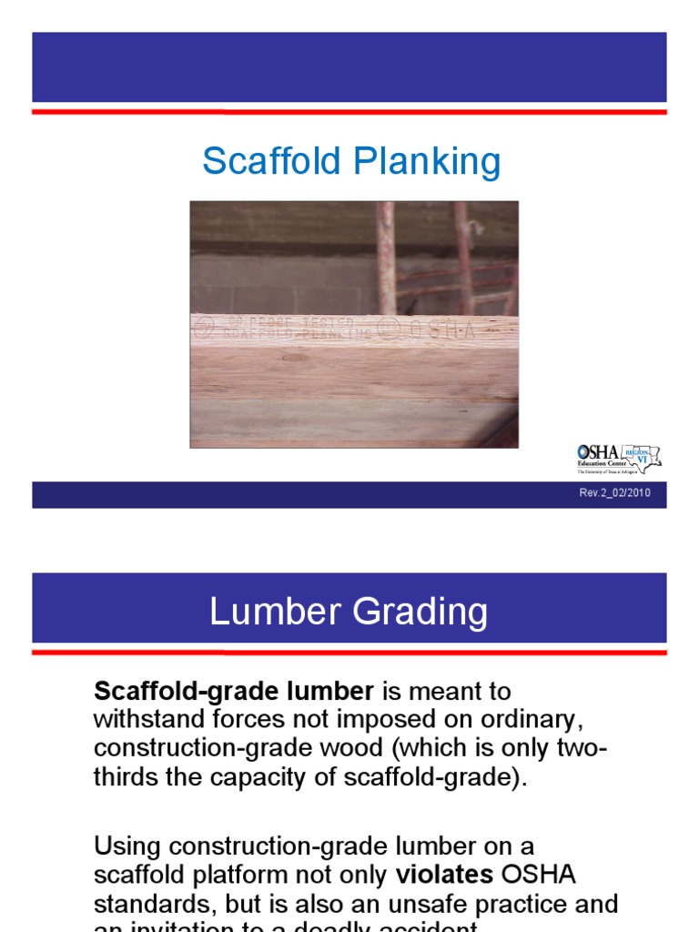Scaffold Planking | PDF | Lumber | Wood