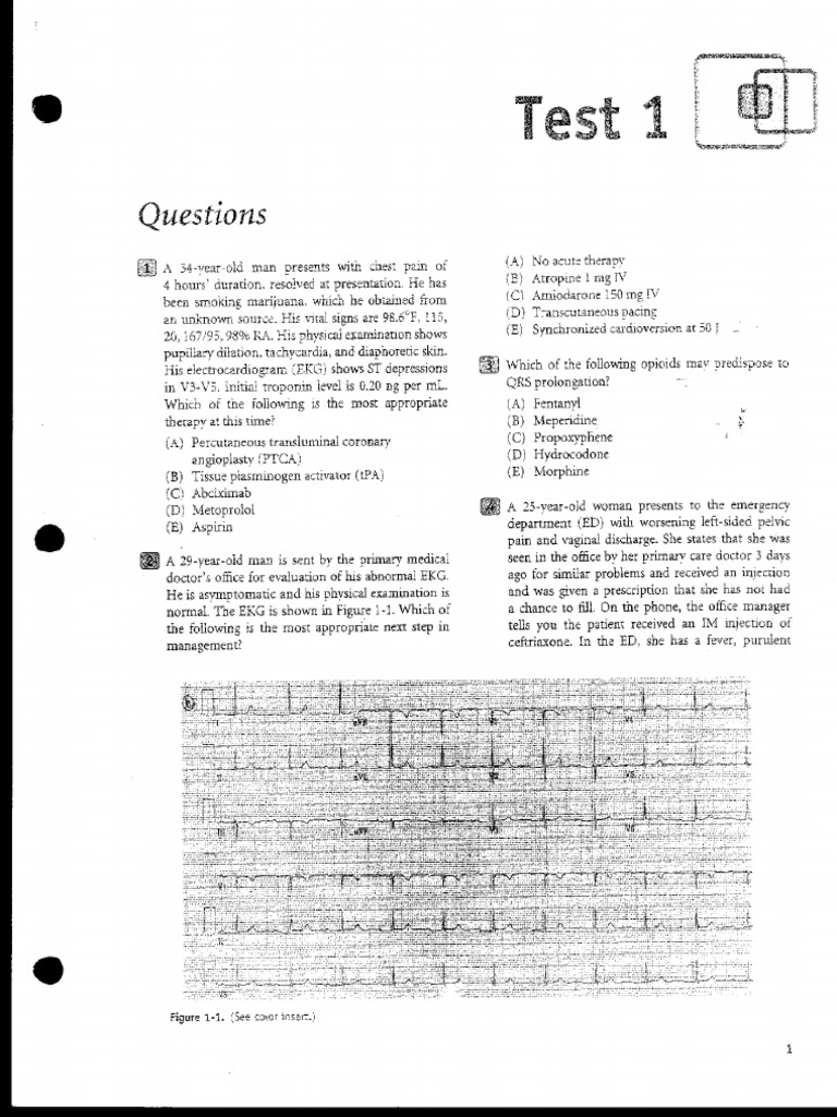 1000 Emergency Medicine Questions | PDF