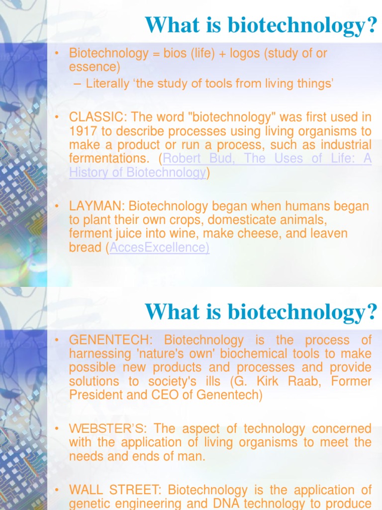 What Is Biotechnology?: Robert Bud, The Uses of Life: A History of ...