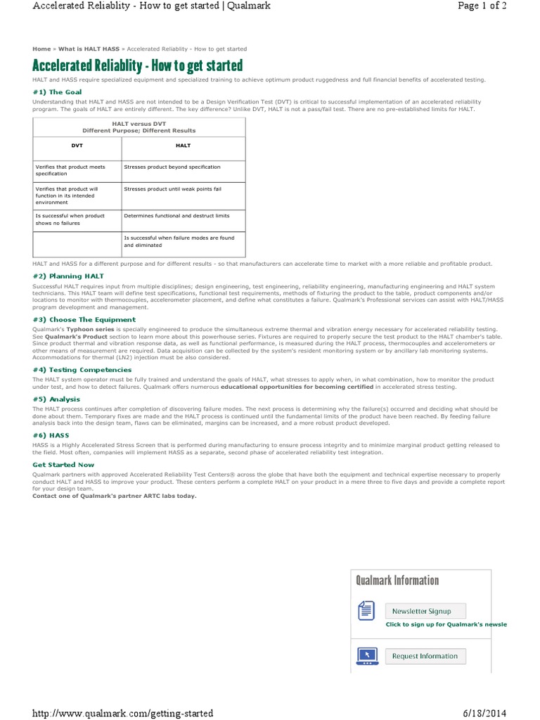 Accelerated Reliablity - How To Get Started | PDF | Reliability ...