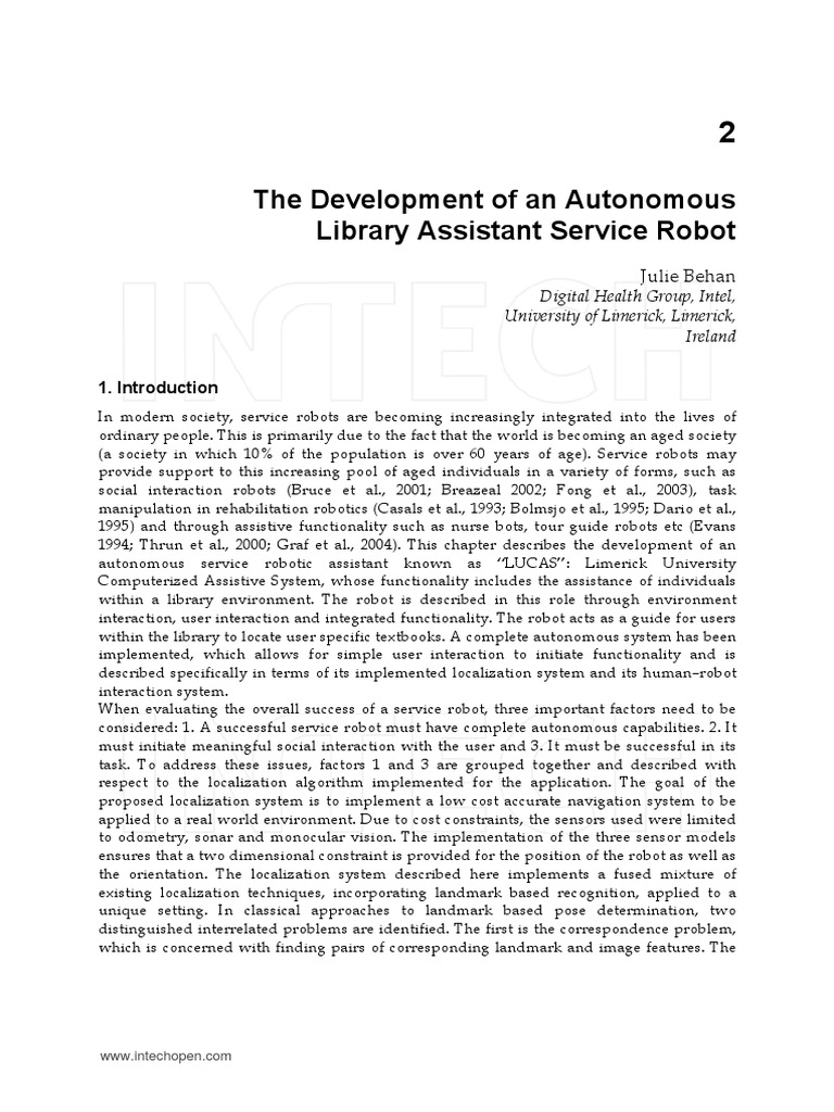 The Development of An Autonomous Library Assistant Service Robot | PDF ...