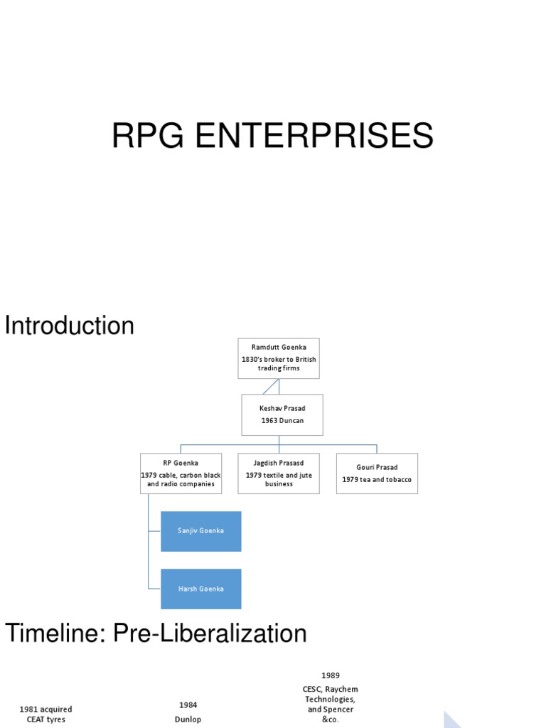RPG Enterprises: A Legacy of Growth | PDF | Technology & Engineering