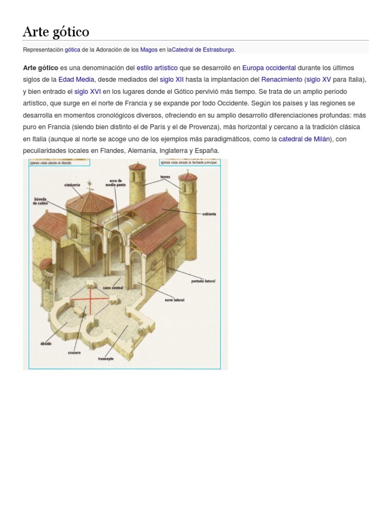 Arte Gótico y Románico en Europa | PDF | Viajes por Europa | Edades medias