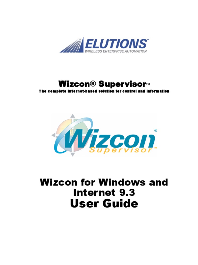 Wizcon 9.3 User Guide EN | PDF | Tag (Metadata) | Scada