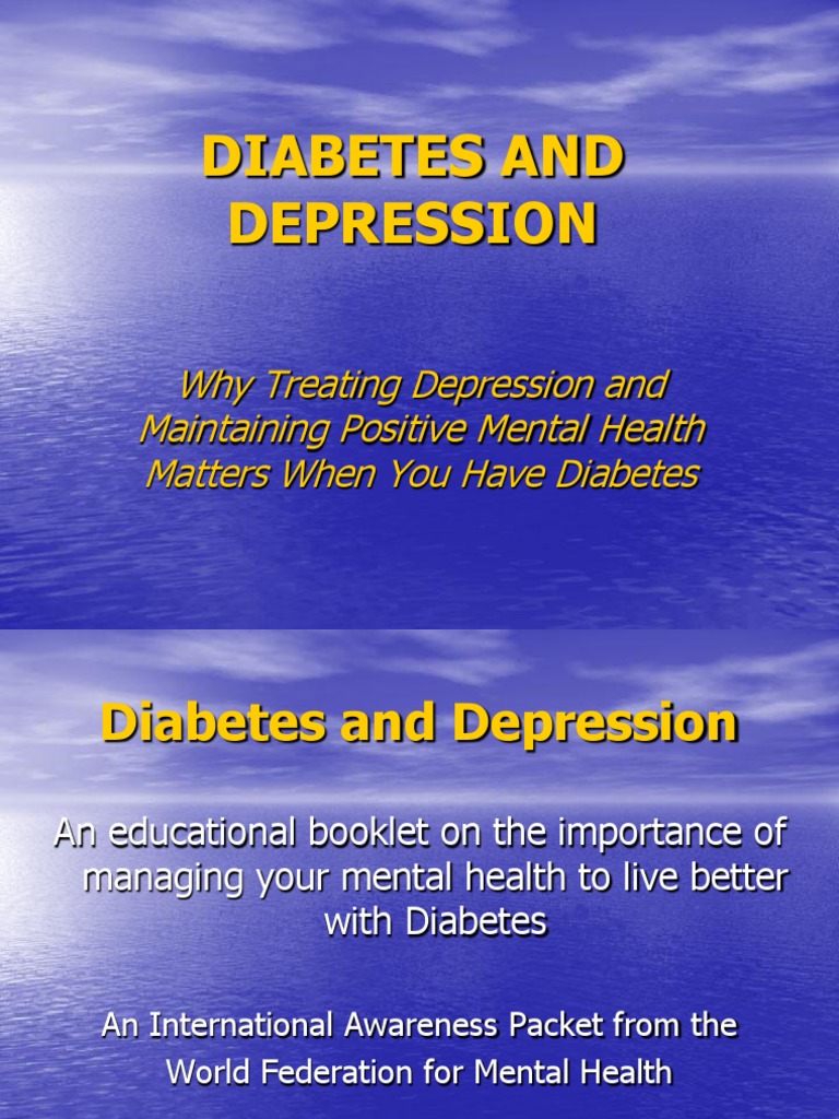 Diabetes and Depression Powerpoint | Major Depressive Disorder ...