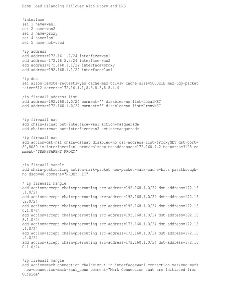 Ecmp Load Balancing with Proxy & DNS | PDF | Load Balancing (Computing ...