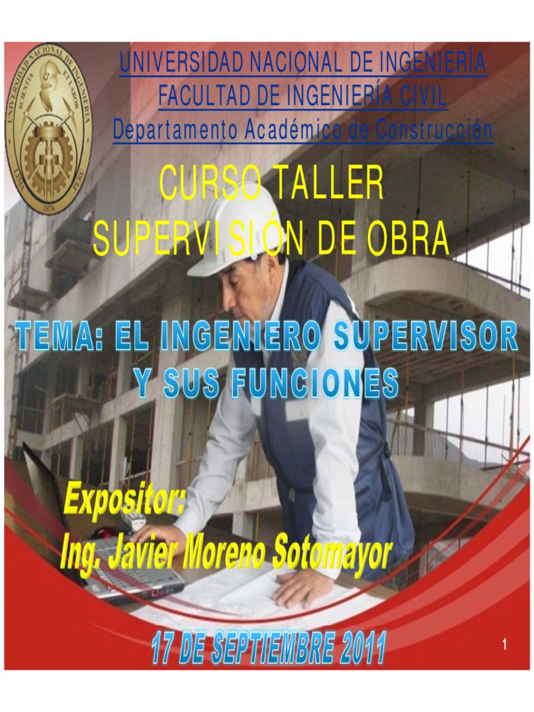 El Ingeniero Supervisor y Sus Funciones Modo de Compatibilidad | PDF