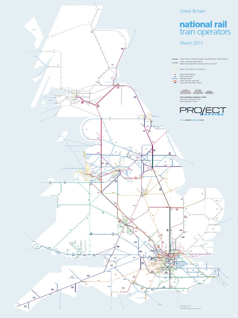 National Rail Network Map Zoom | PDF