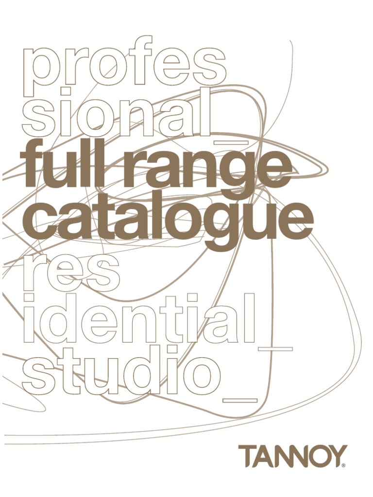 Tannoy Full Line Catalogue | Download Free PDF | Loudspeaker | Sound