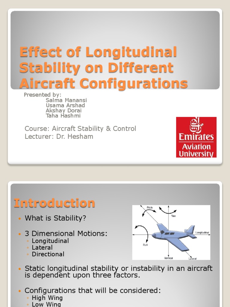 Aircraft Stability: Wing & Tail Effects | PDF | Technology ...