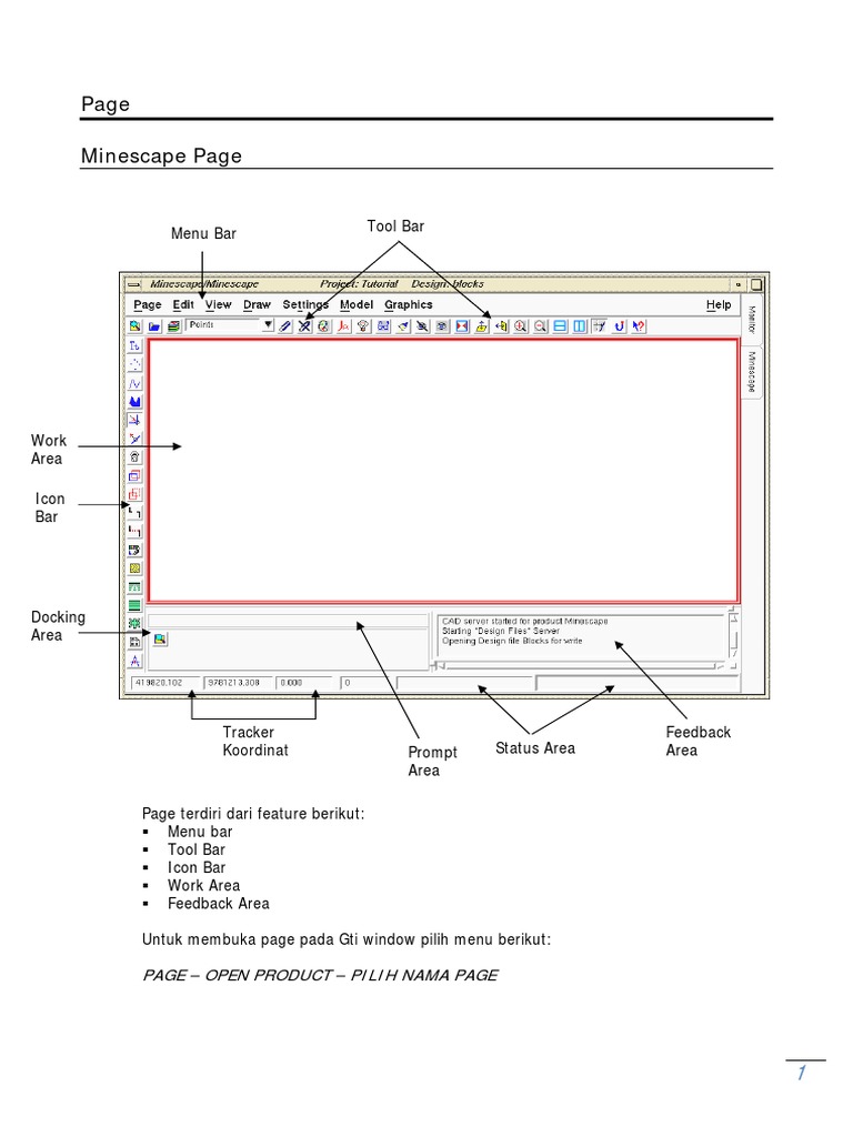 Pengenalan Menu Minescape 4 | PDF