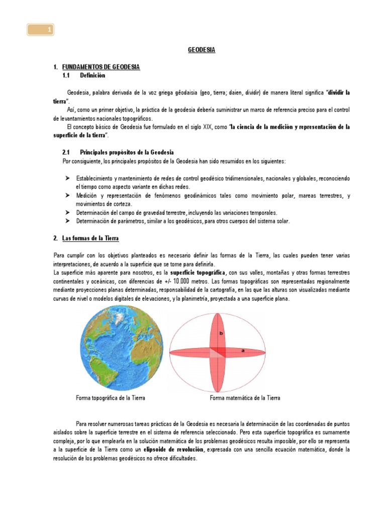 GEODESIA- TEORIA | Geodesia | Esfera