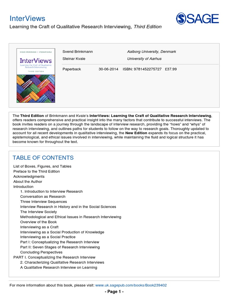 Inter Views | PDF | Qualitative Research | Interview