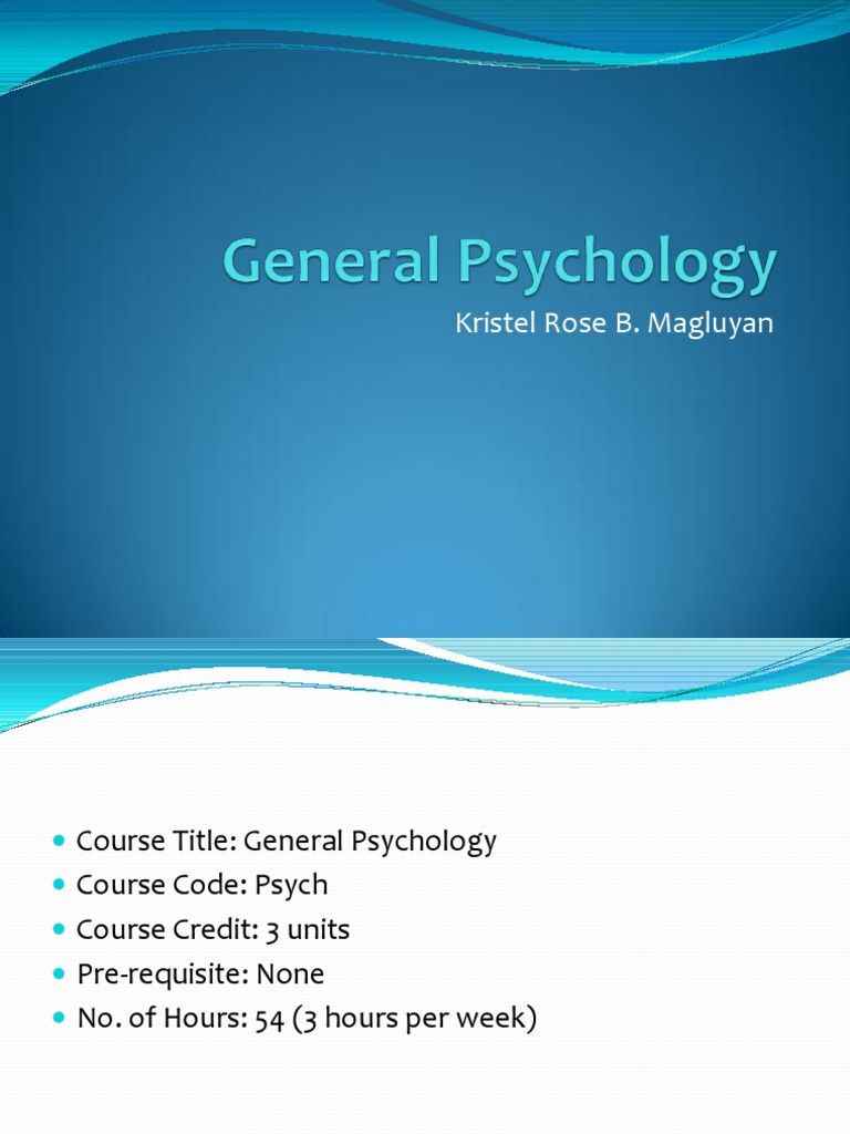 General Psychology | PDF