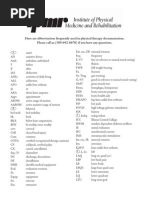 Abbreviations of Physical Therapy | PDF | Anatomical Terms Of Motion ...