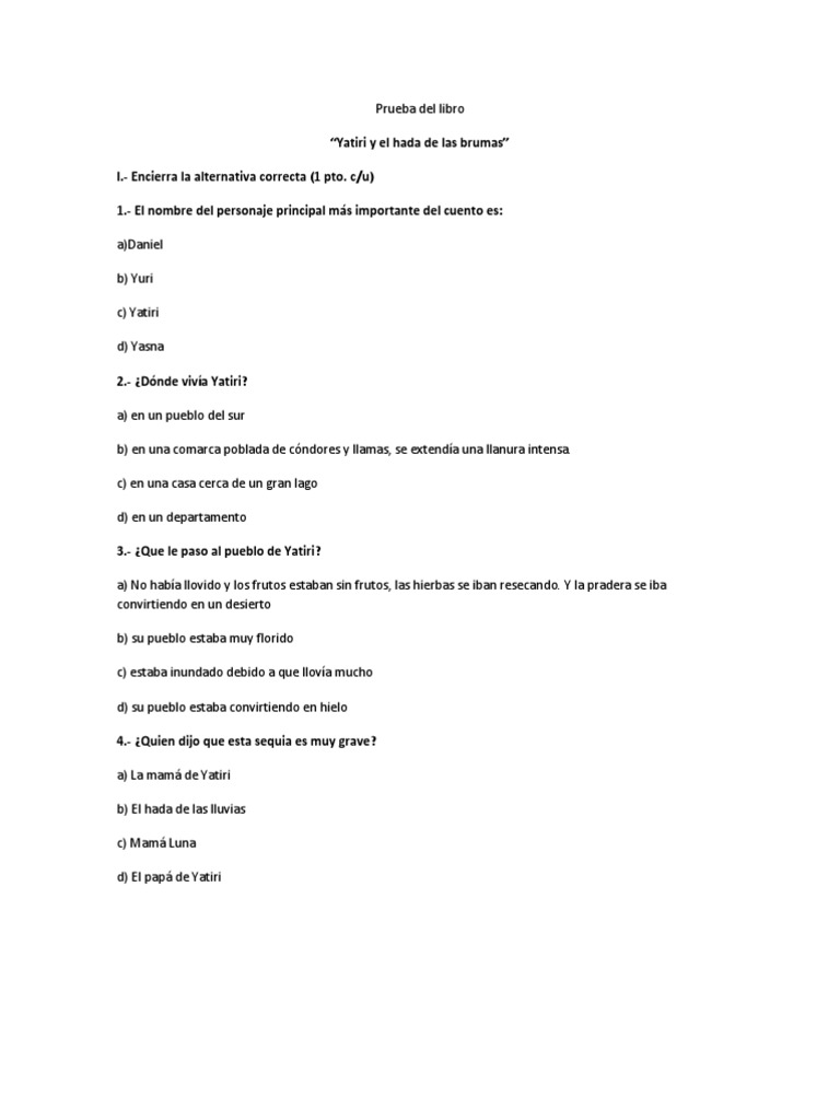 Prueba Del Libro
