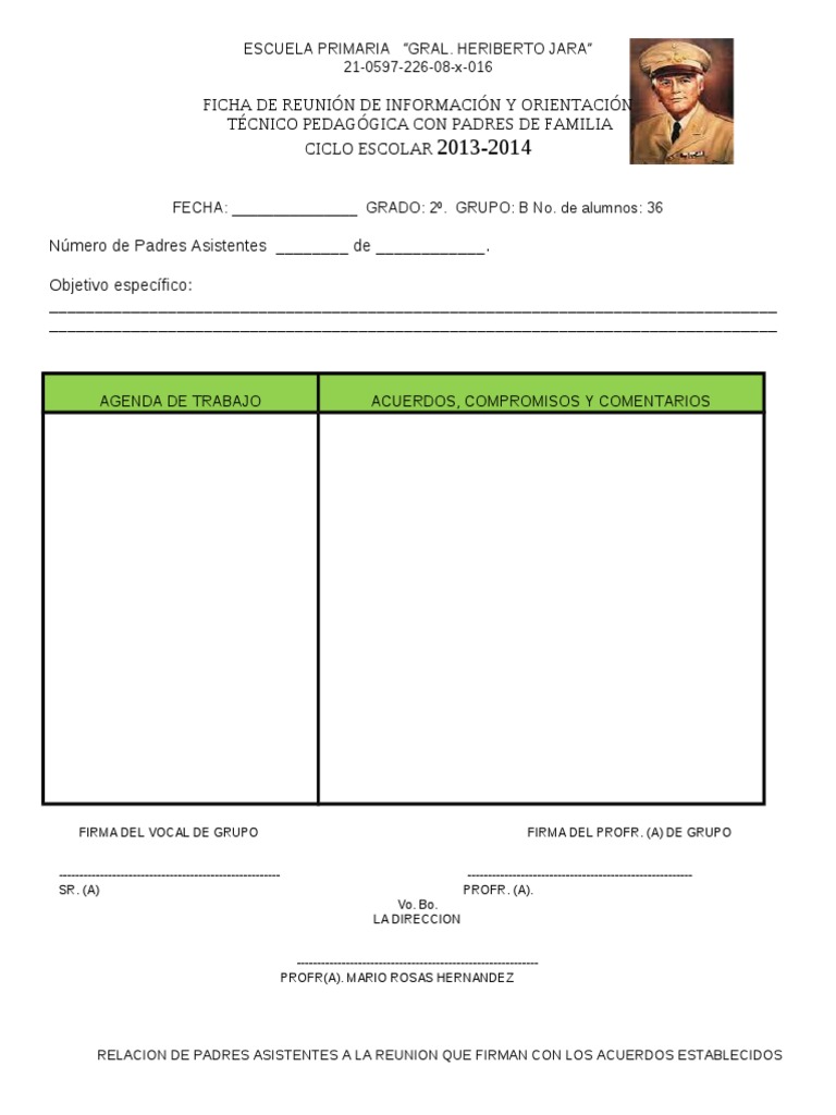 Ficha de Reunión con Padres de Familia | PDF | Violencia
