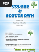 Scouting Hand and Whistle Signals Guide | PDF | Hand | Sports