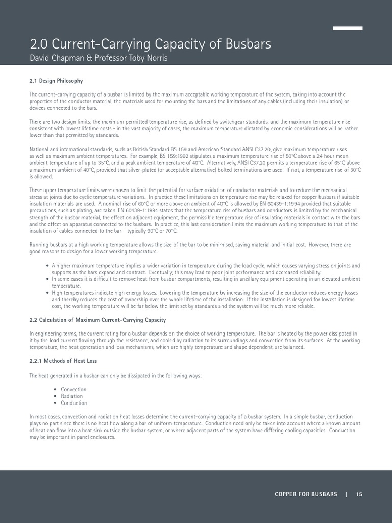 Current Calculation For Busbars | PDF | Electrical Conductor ...