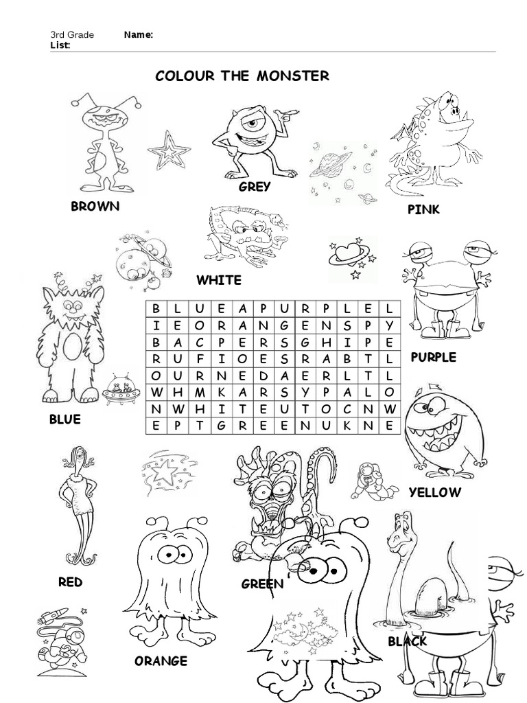 Monsters Colours 2 | PDF