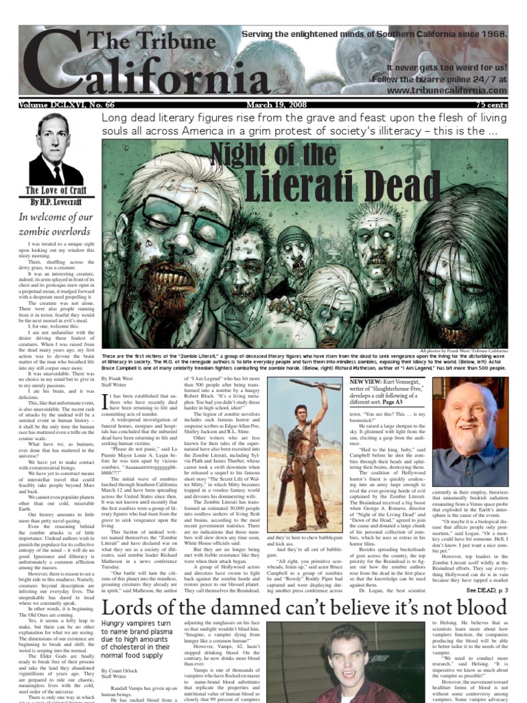 Michael Zavala Final | PDF | Vampires | Zombies