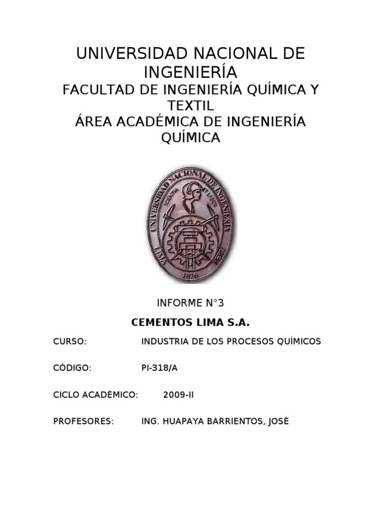 Cementos Lima | PDF | Cemento | Materiales de construcción