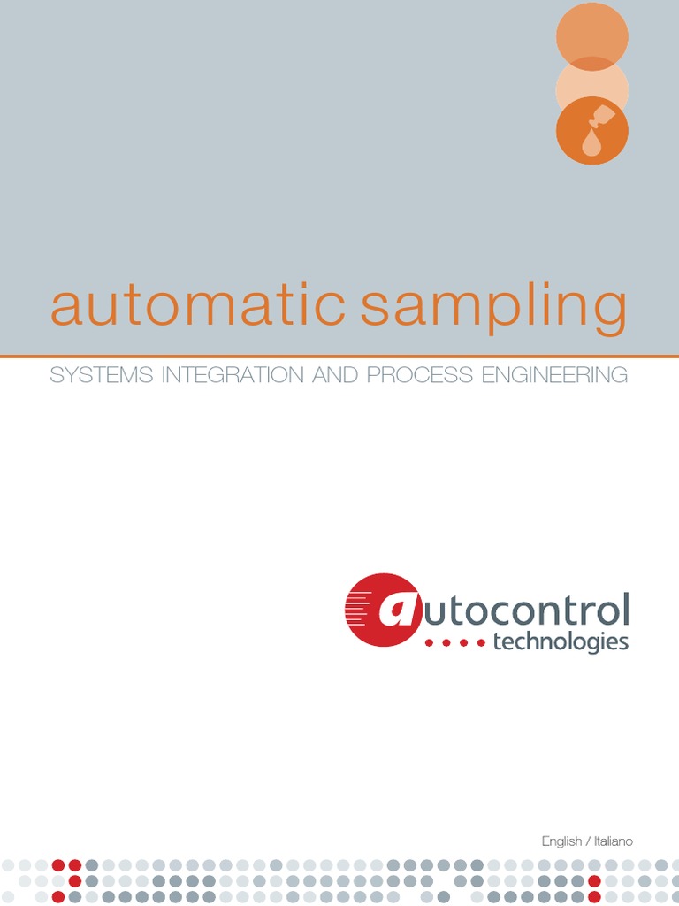Automatic Sampling Brochure | PDF | Sampling (Statistics) | Finite ...