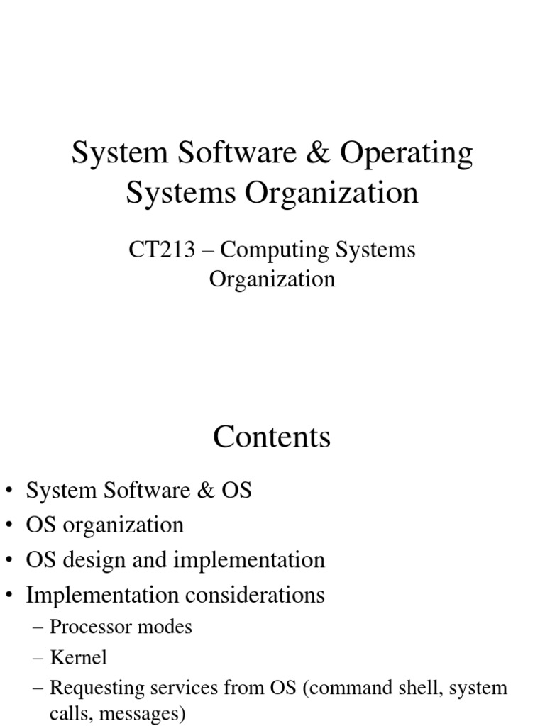 CT213 SystemSoftware and OperatingSystem | PDF | Process (Computing) | Operating System
