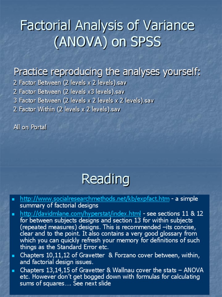 ANOVA Analysis in SPSS Practices | PDF | Analysis Of Variance | Errors ...