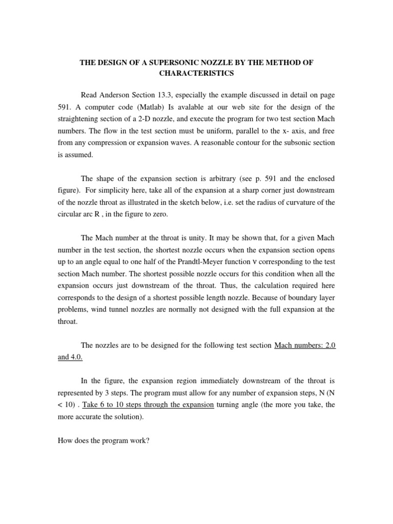 Nozzle Design Theory | PDF | Mach Number | Nozzle