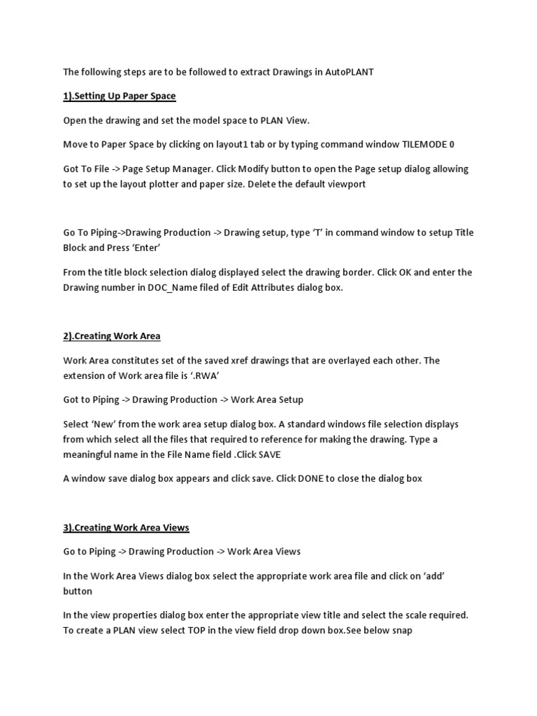 Extract Drawings in AutoPLANT | Download Free PDF | Dialog Box ...