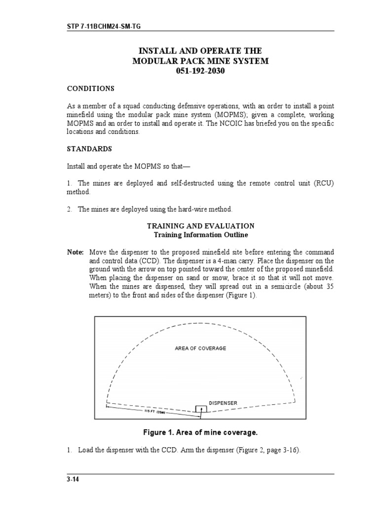 Install and Operate The Modular Pack Mine System 051-192-2030 | PDF ...
